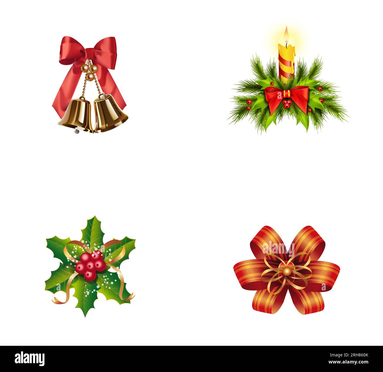 Christmas decoration icon set Stock Vector Image & Art - Alamy