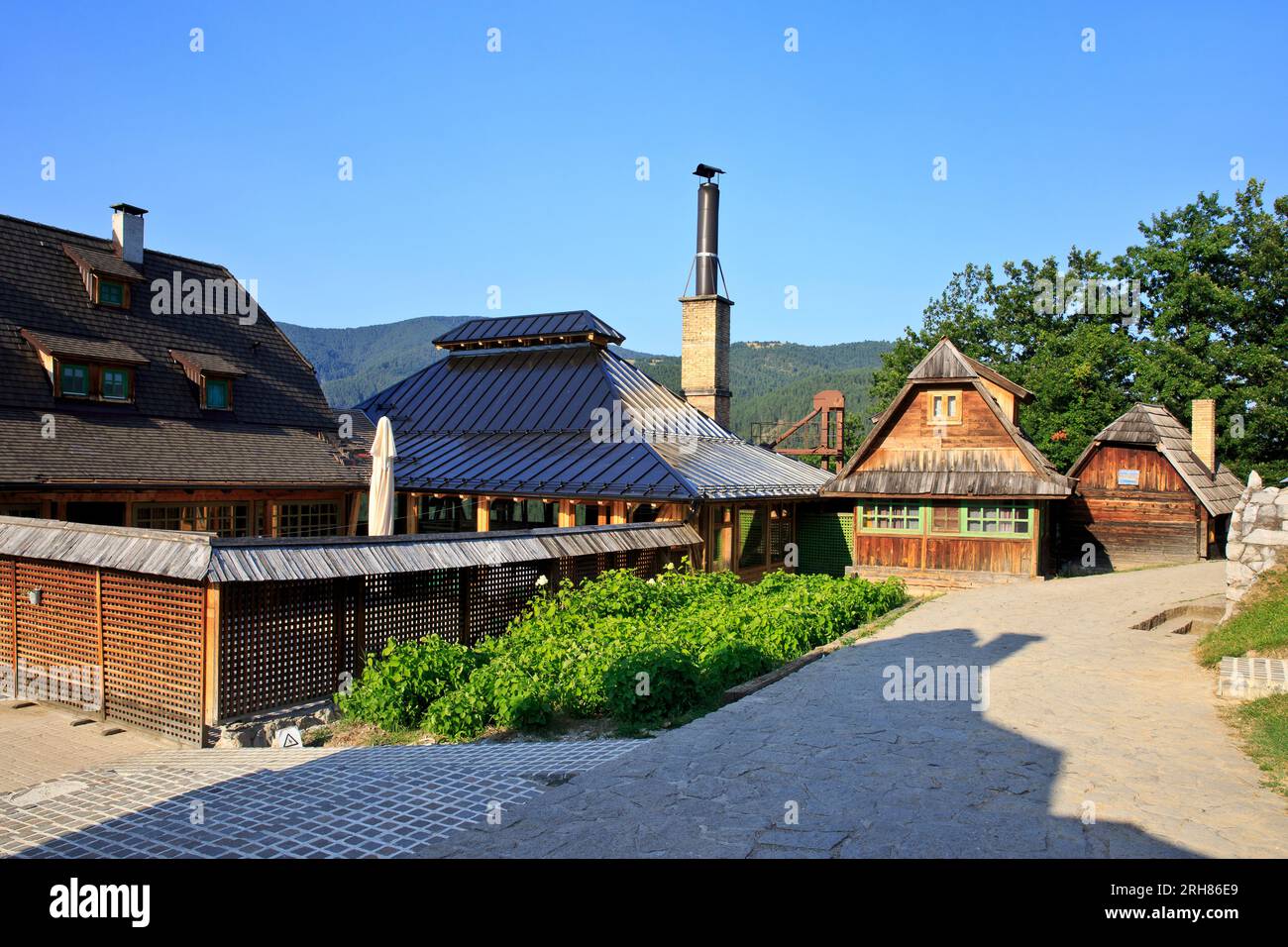 The traditional village of Drvengrad built by Serbian film director ...