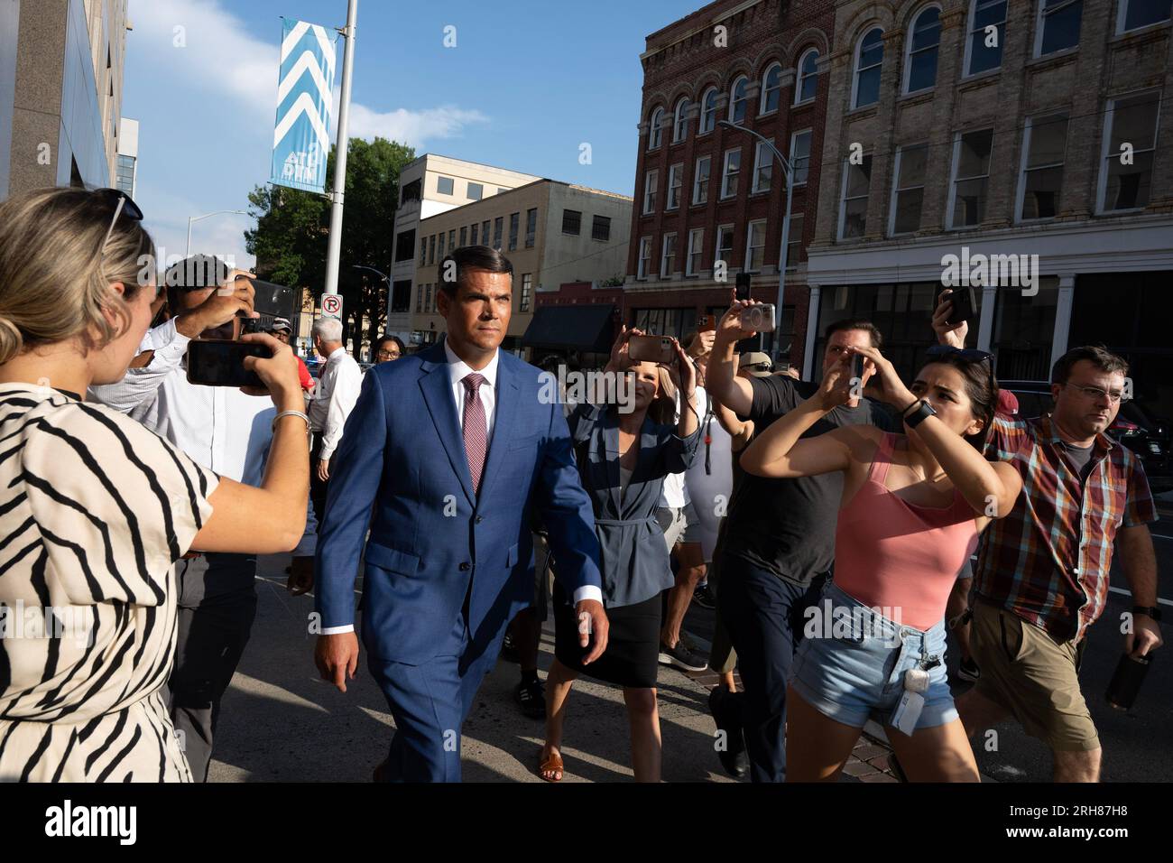 Atlanta, Georgia, USA. 14th Aug, 2023. Former Georgia Lt. Gov. Geoff ...