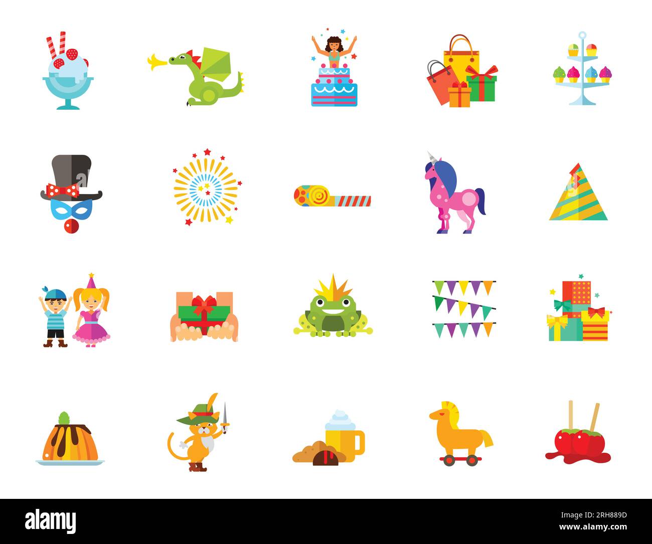 Childhood icon set Stock Vector Image & Art - Alamy