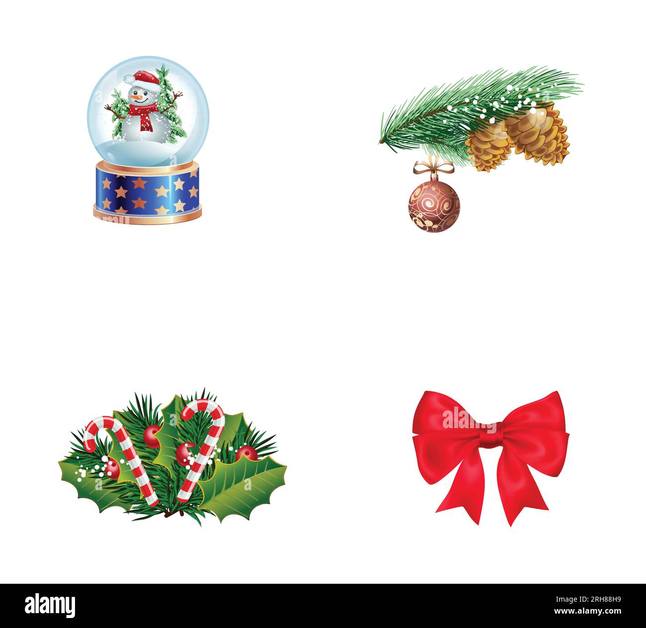 Winter holiday symbols icon set Stock Vector Image & Art - Alamy