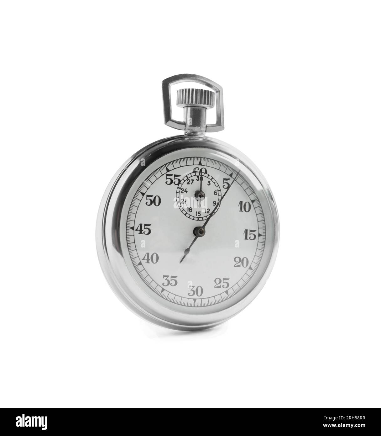 Vintage timer isolated on white. Measuring tool Stock Photo - Alamy