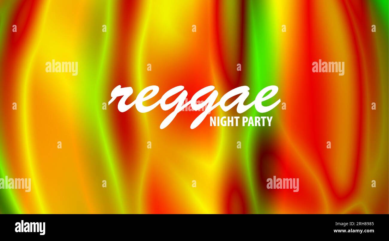 Flashy wavy background for reggae night party design with saturated ...