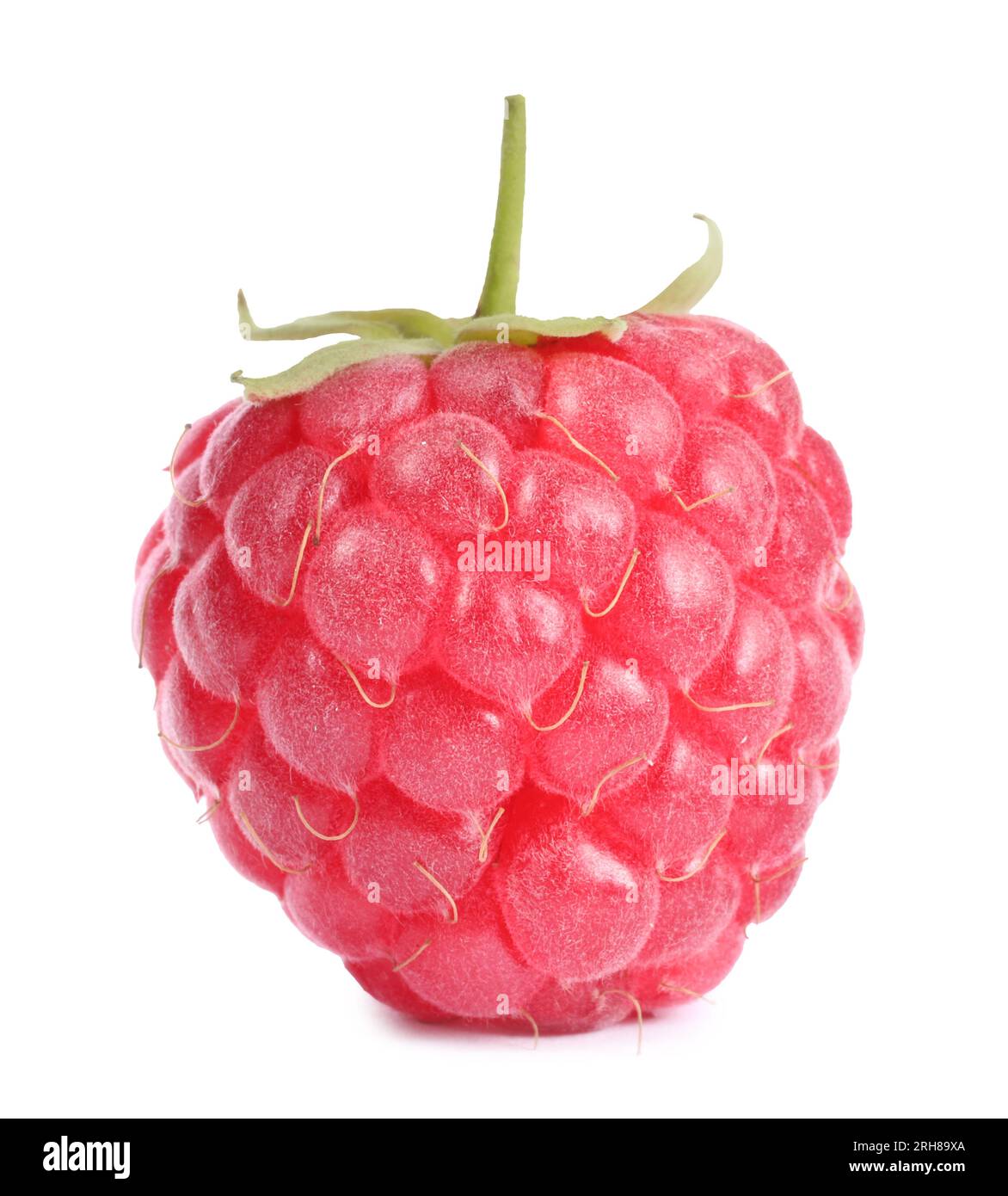 One tasty ripe raspberry isolated on white Stock Photo - Alamy