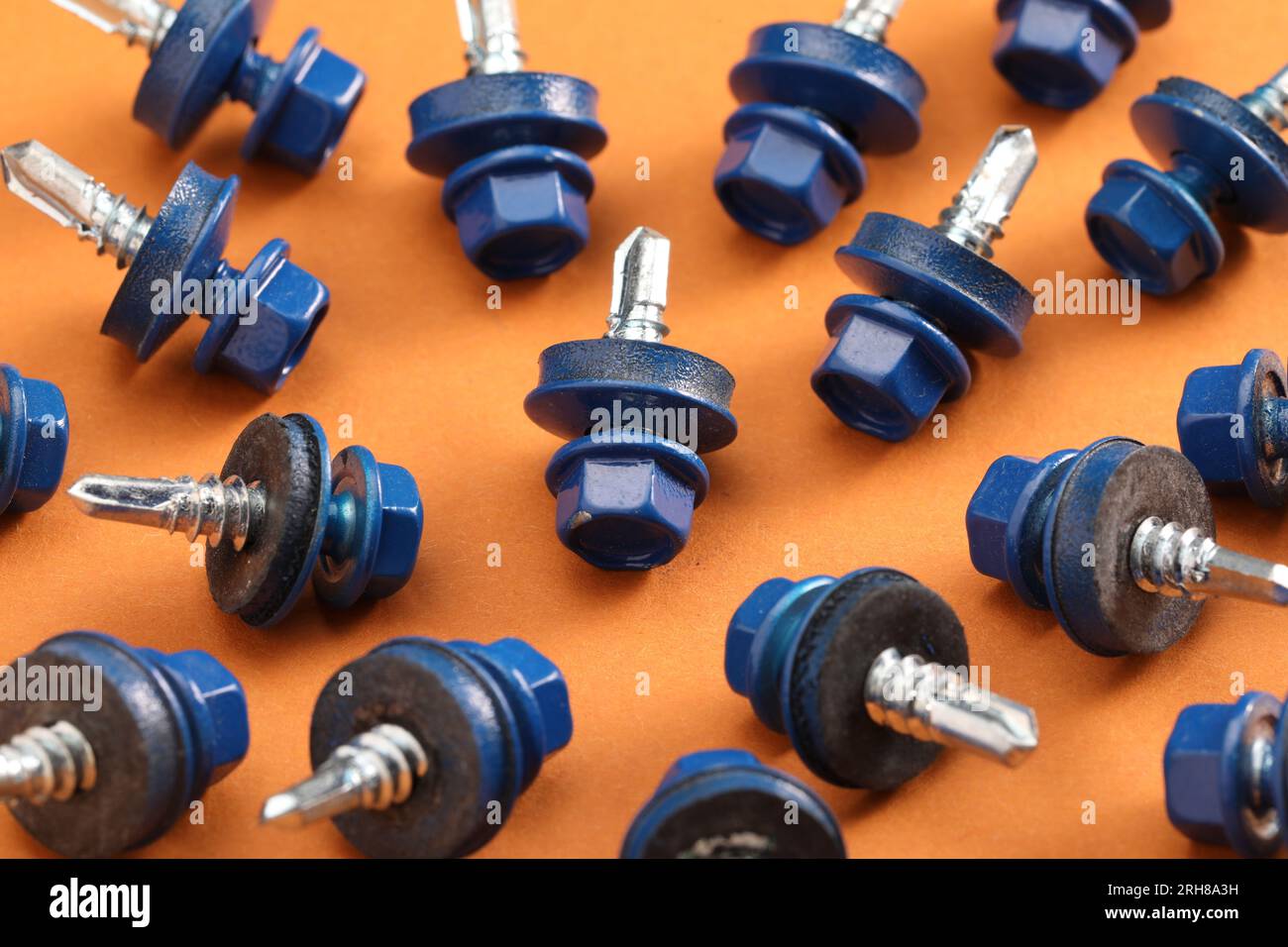 Group screws on blue hi-res stock photography and images - Alamy