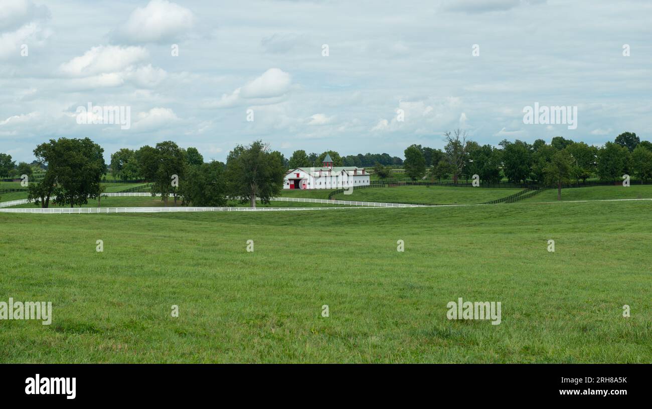 Horse barn at Calumet Farm in Lexington Kentucky Stock Photo - Alamy