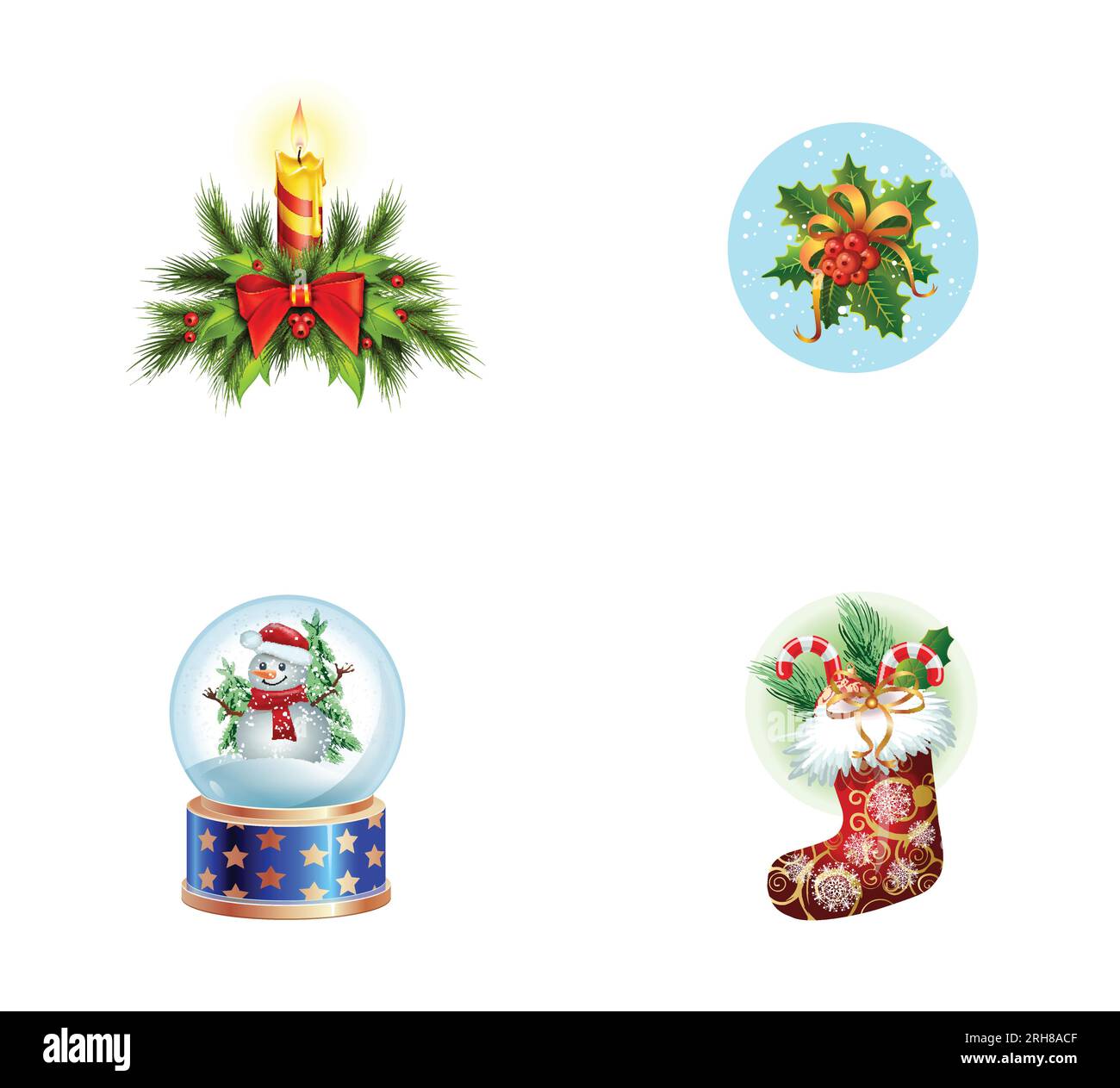 Christmas symbols icon set Stock Vector Image & Art - Alamy