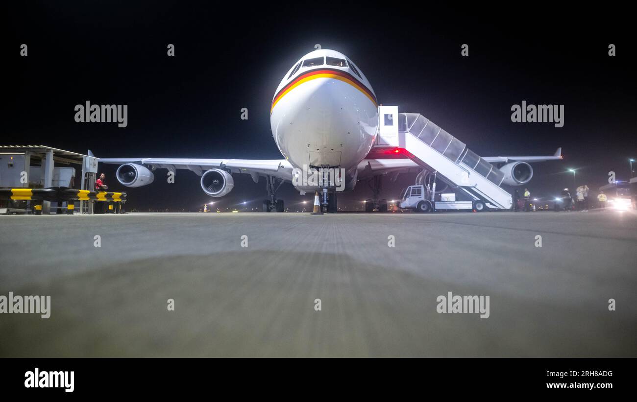 Abu Dhabi, United Arab Emirates. 15th Aug, 2023. The government Airbus ...