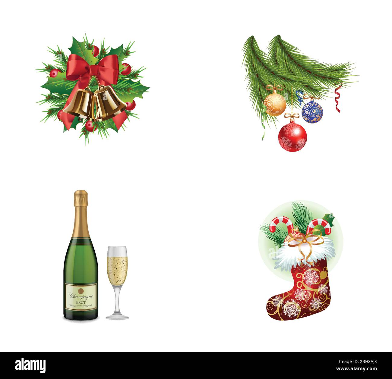 Christmas icon set Stock Vector Image & Art - Alamy