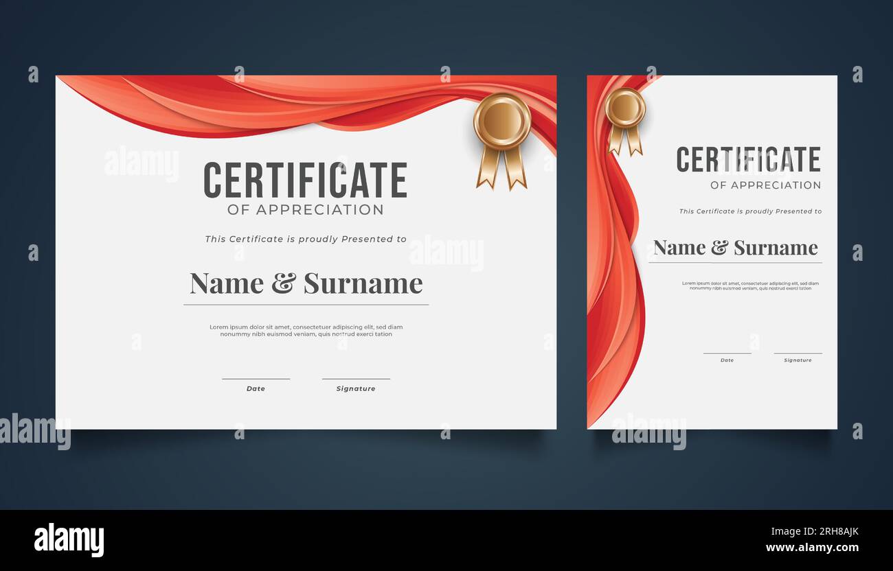 Stylish certificate hi-res stock photography and images - Alamy