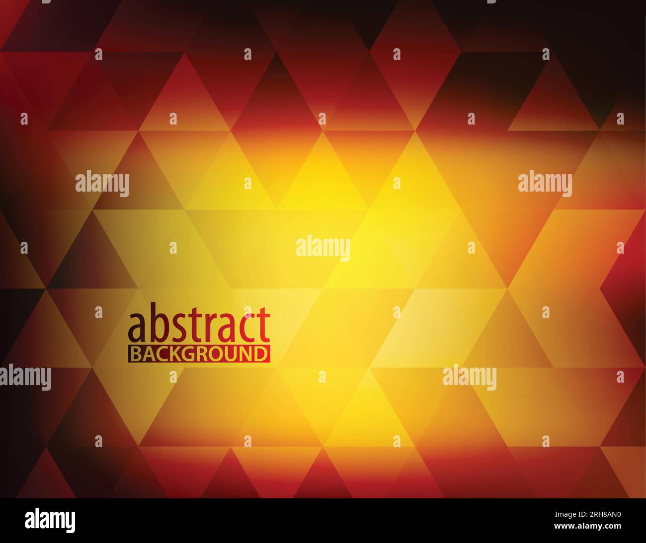 Abstarct dark red and yellow horizontal pattern with triangles. Vector ...