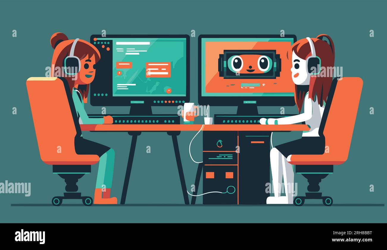 Automated chatbots Stock Vector Images - Alamy