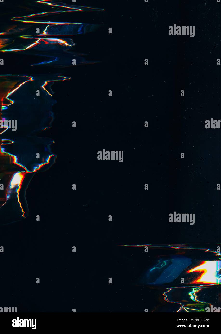 Glitch overlay analog tv noise abstract design Stock Photo - Alamy