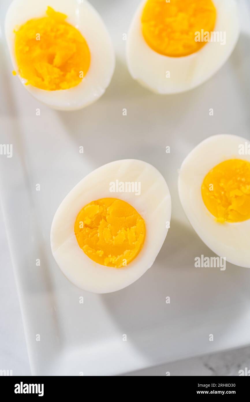 Hard boiled eggs Stock Photo - Alamy