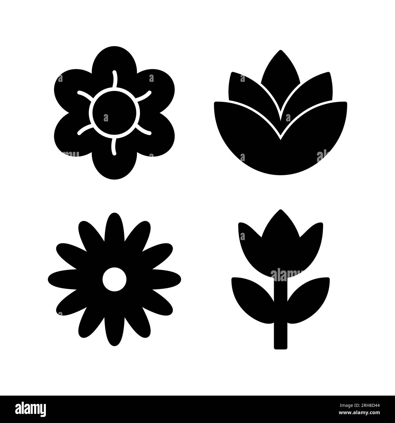 Flower icon vector. floral icon. flower logo Stock Vector Image & Art ...