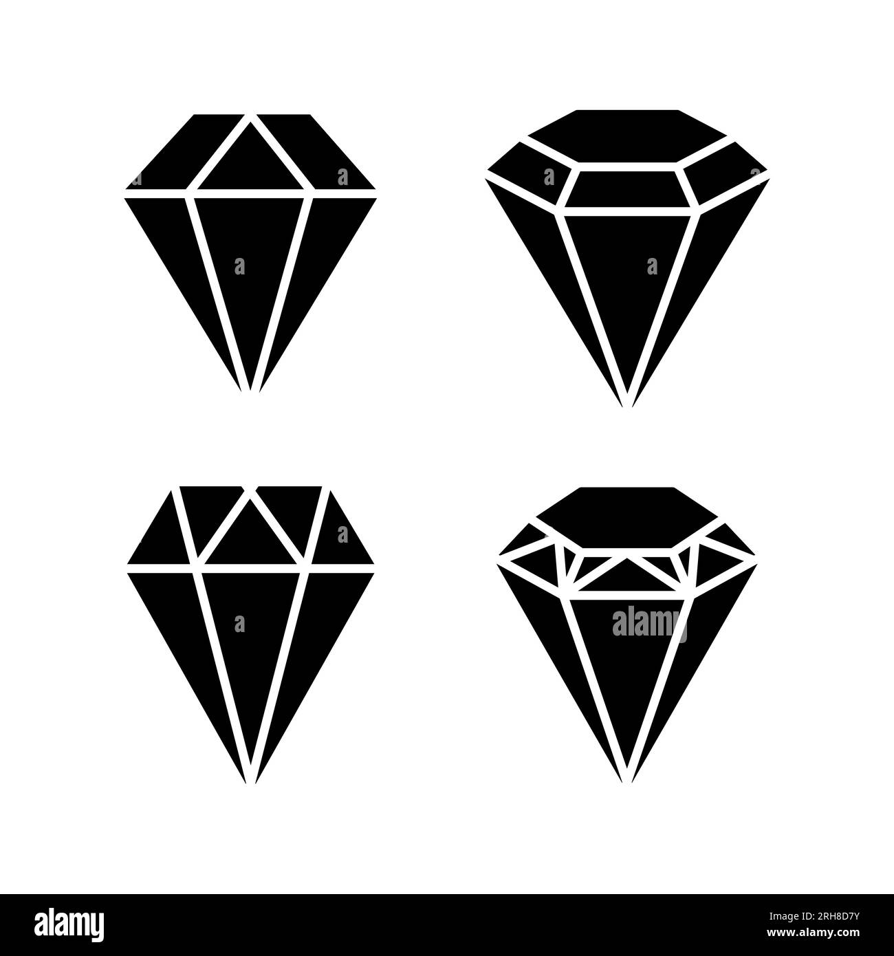 Diamond icon vector. gem icon. crystal stone Stock Vector Image & Art ...