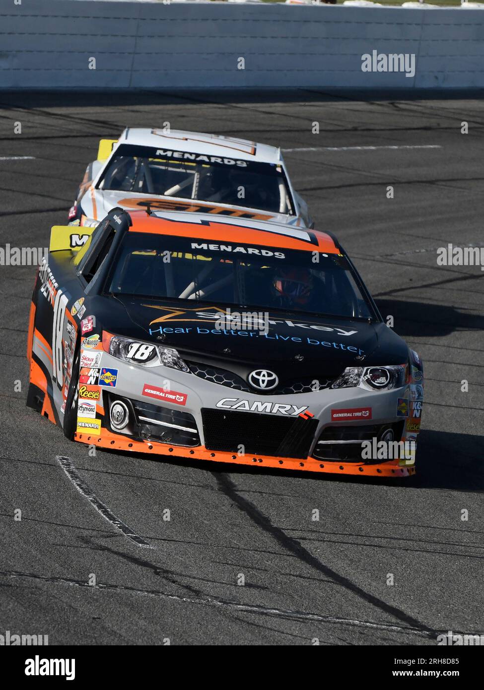 INDIANAPOLIS, IN - AUGUST 11: William Sawalich (18) Joe Gibbs Racing (JGR) TRD Toyota Camry is ...