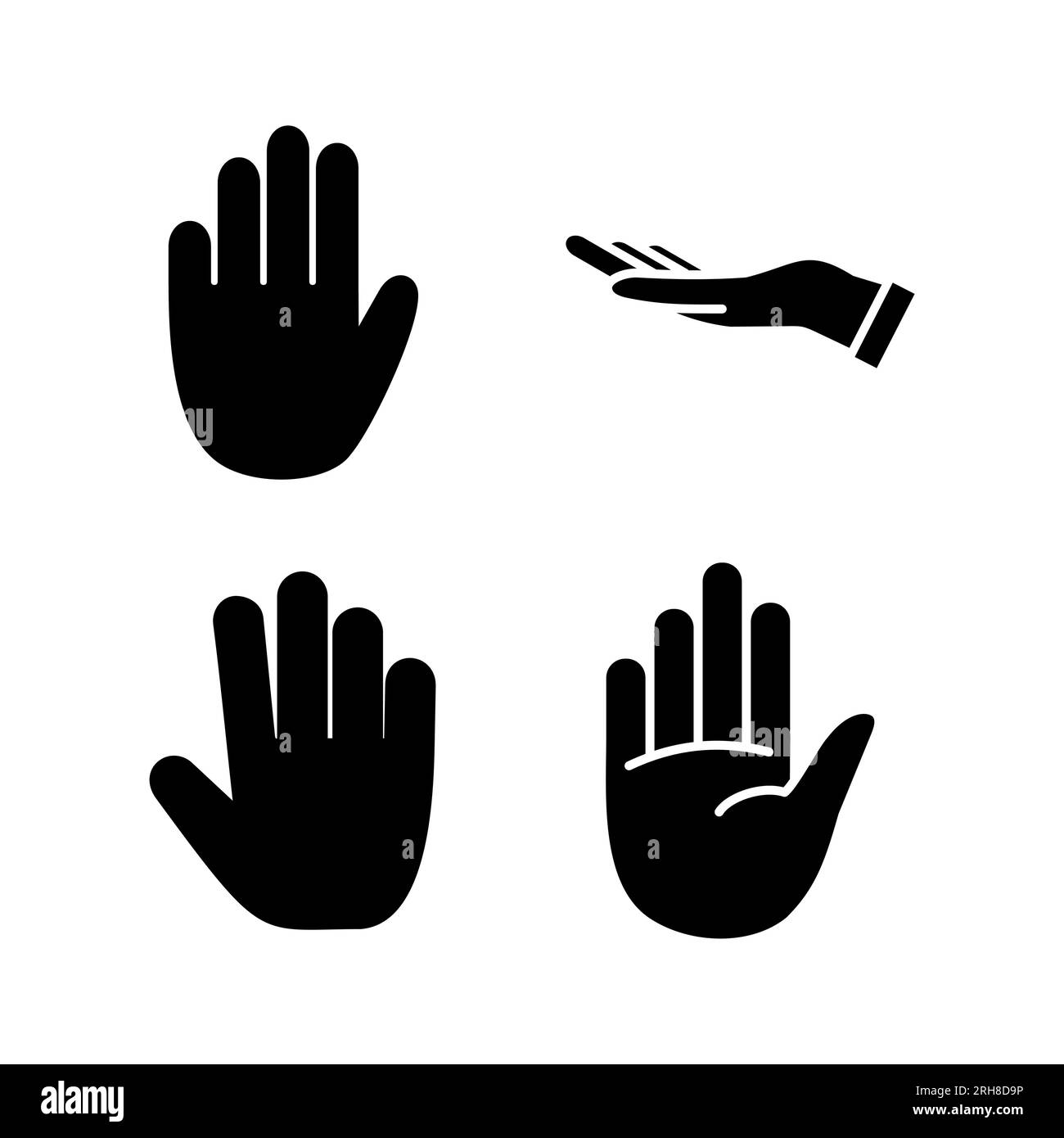 Hand icon vector. hand symbols. palm Stock Vector Image & Art - Alamy