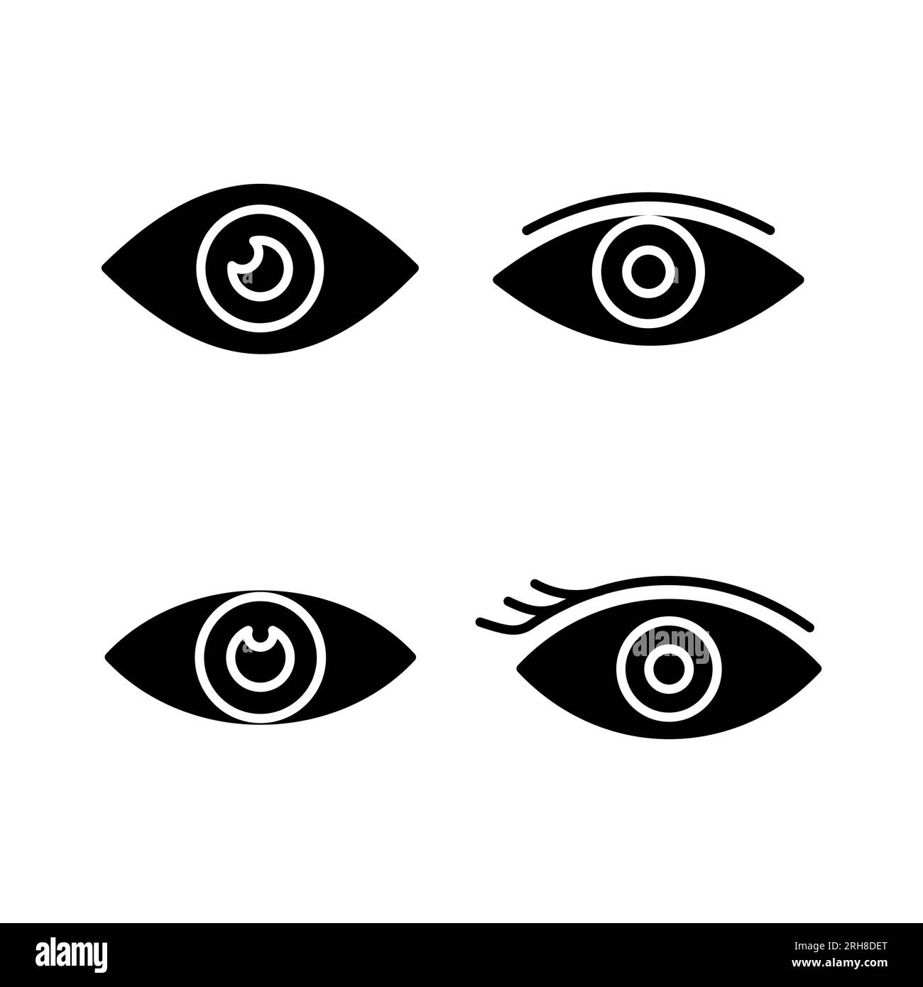 Eye icon. Look and Vision icon. Eye vector icon Stock Vector Image ...