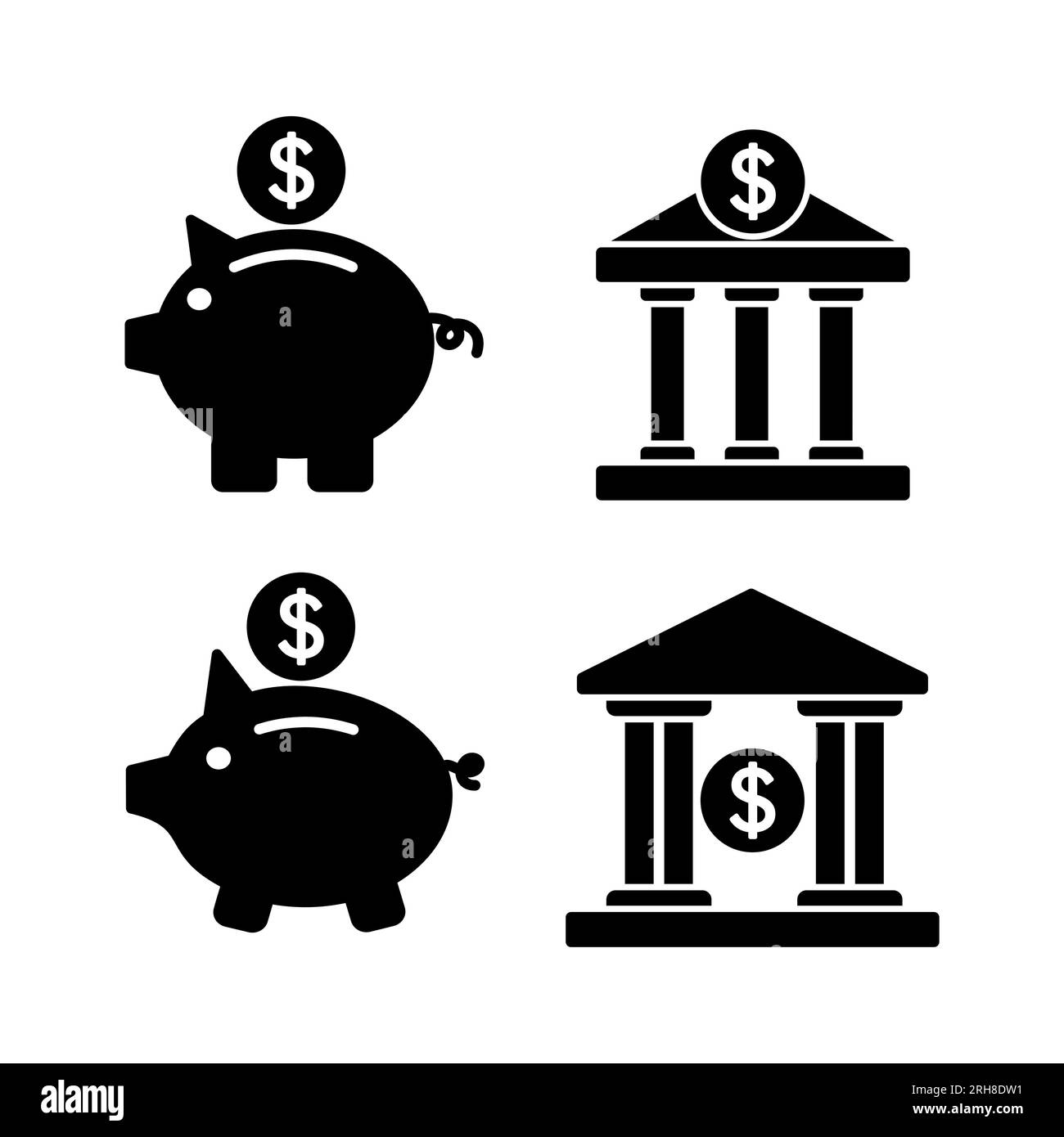 Bank icon vector. bank icon symbol Stock Vector Image & Art - Alamy