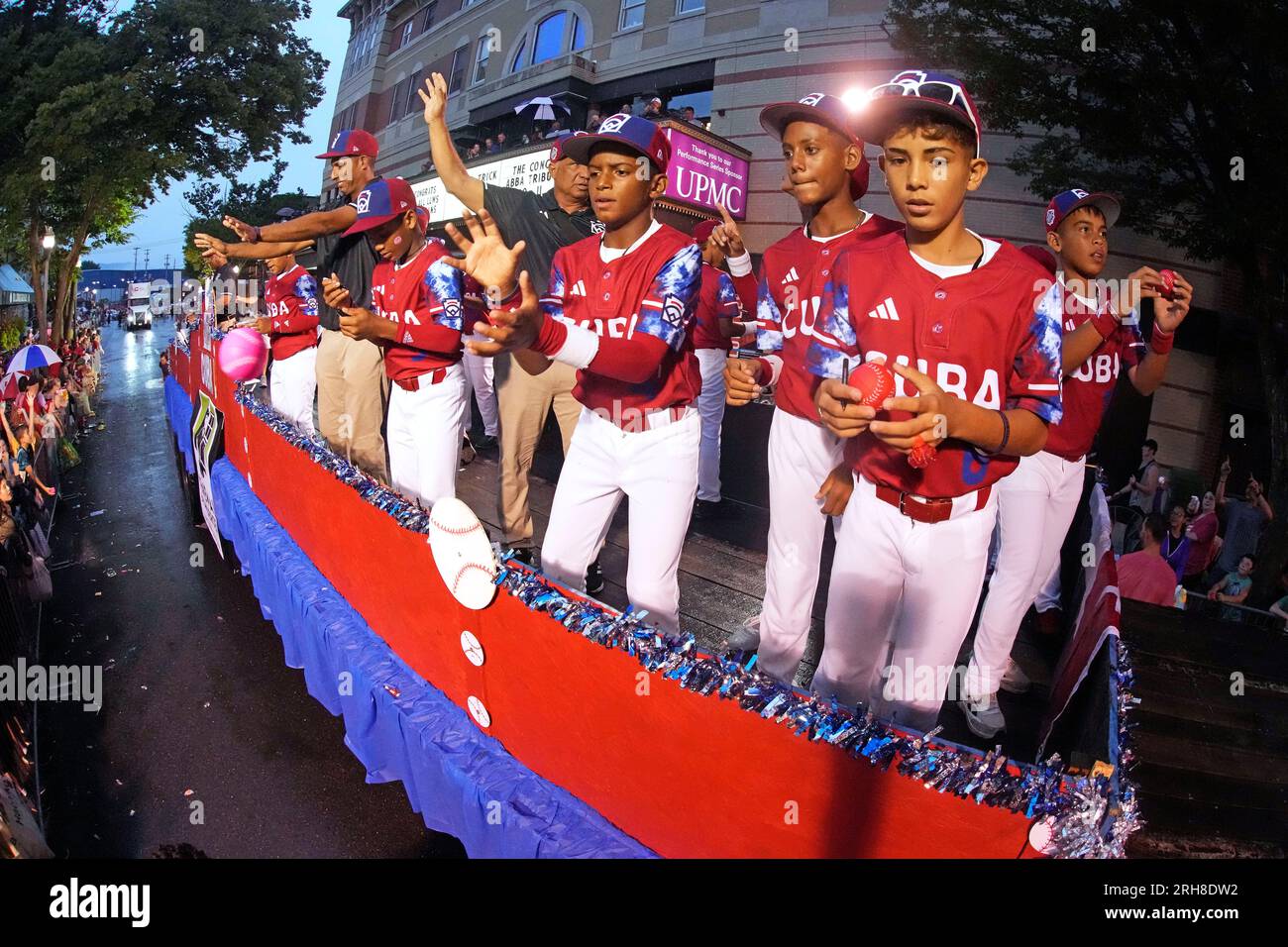 The Cuba Region champion Little League team from Bayamo, Cuba, rides in ...