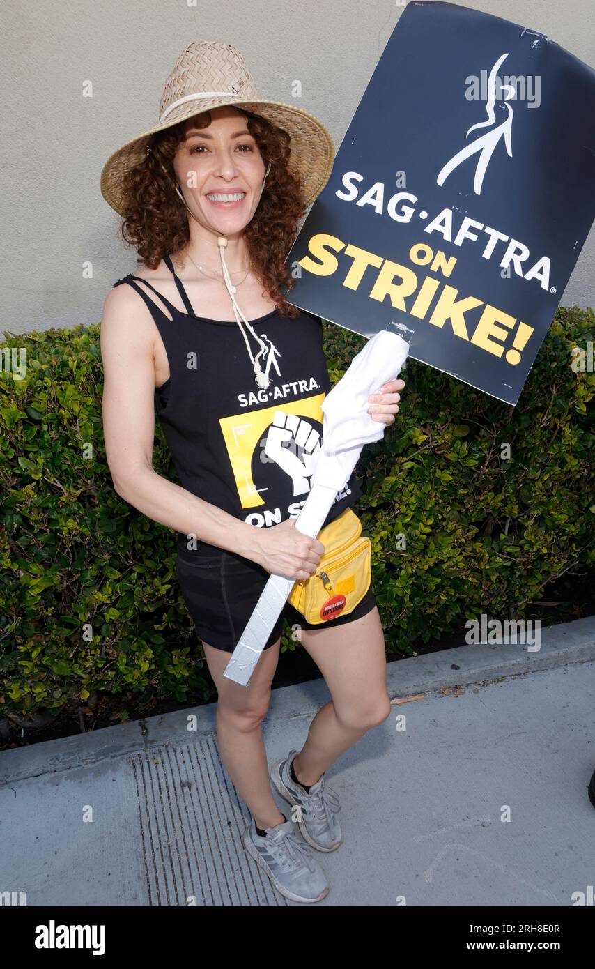 Burbank, California, USA. 14th Aug, 2023. Stephanie Mora Sanchez. SAG ...