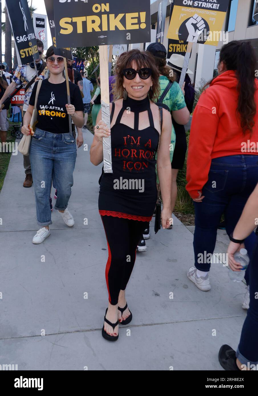 Hollywood, California, USA. 14th Aug, 2023. Naomi Grossman. SAG AFTRA ...