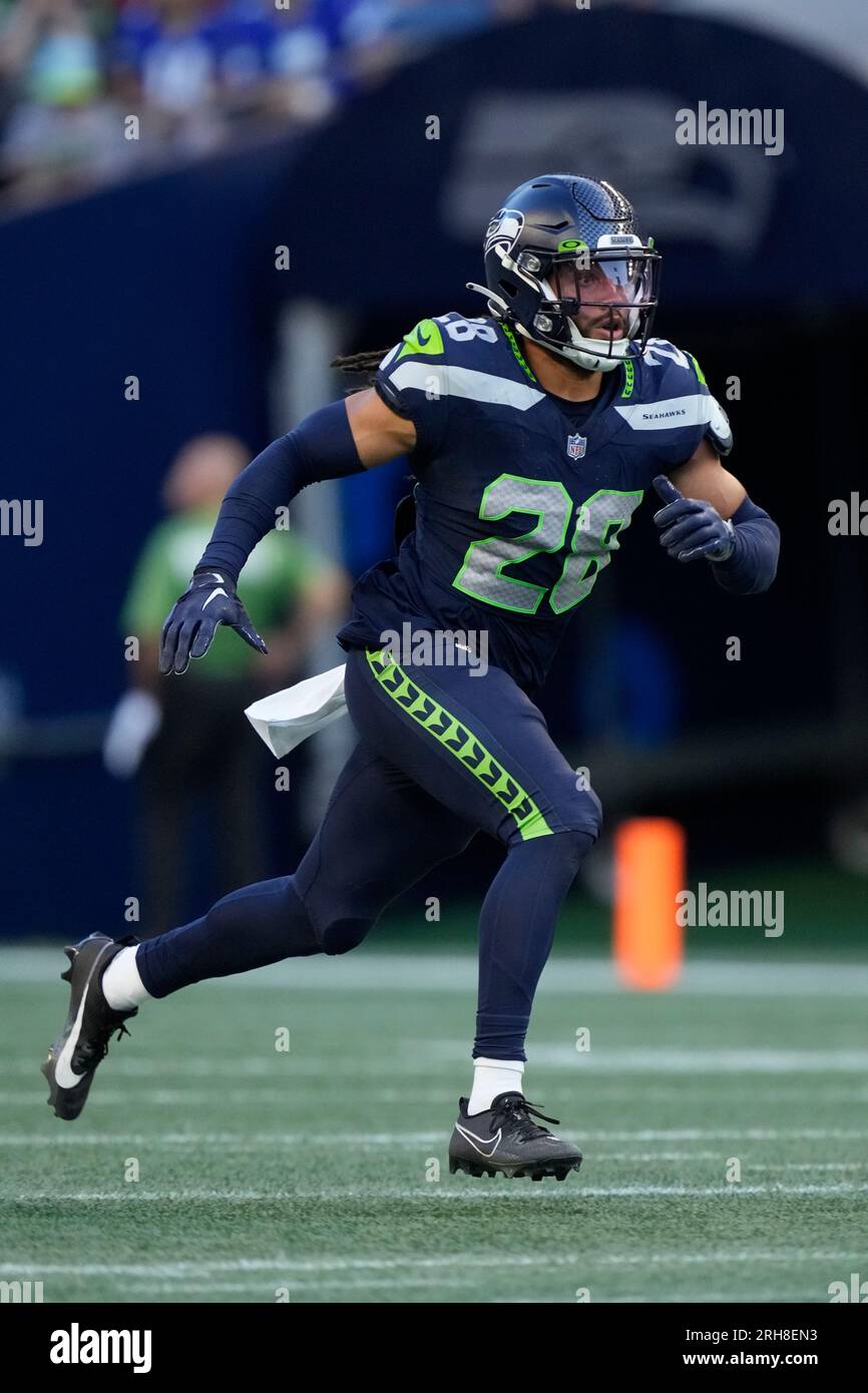 Seattle Seahawks safety Jonathan Sutherland (28) runs down the field ...