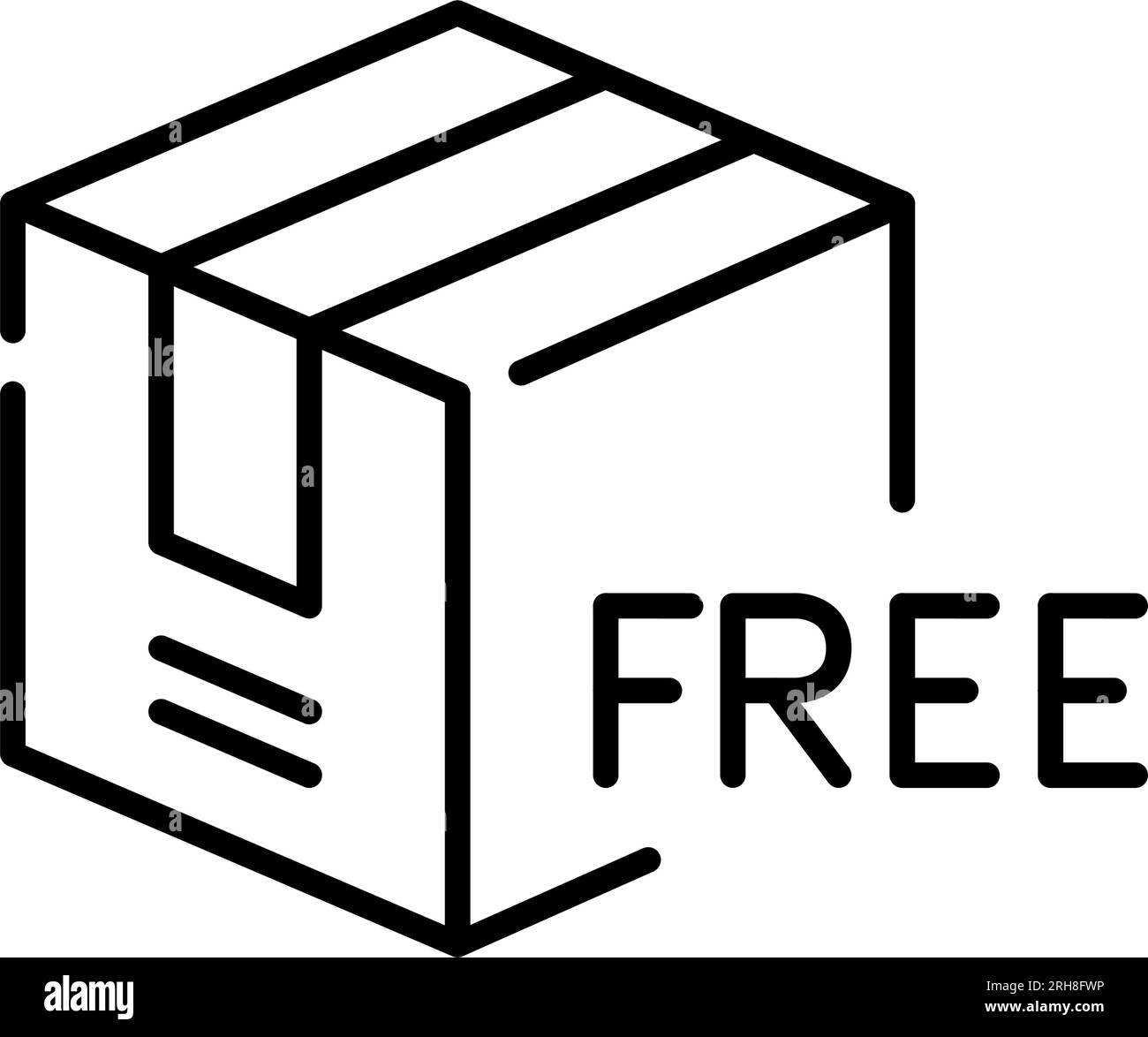 Free delivery symbol. Pixel perfect, editable stroke Stock Vector Image ...