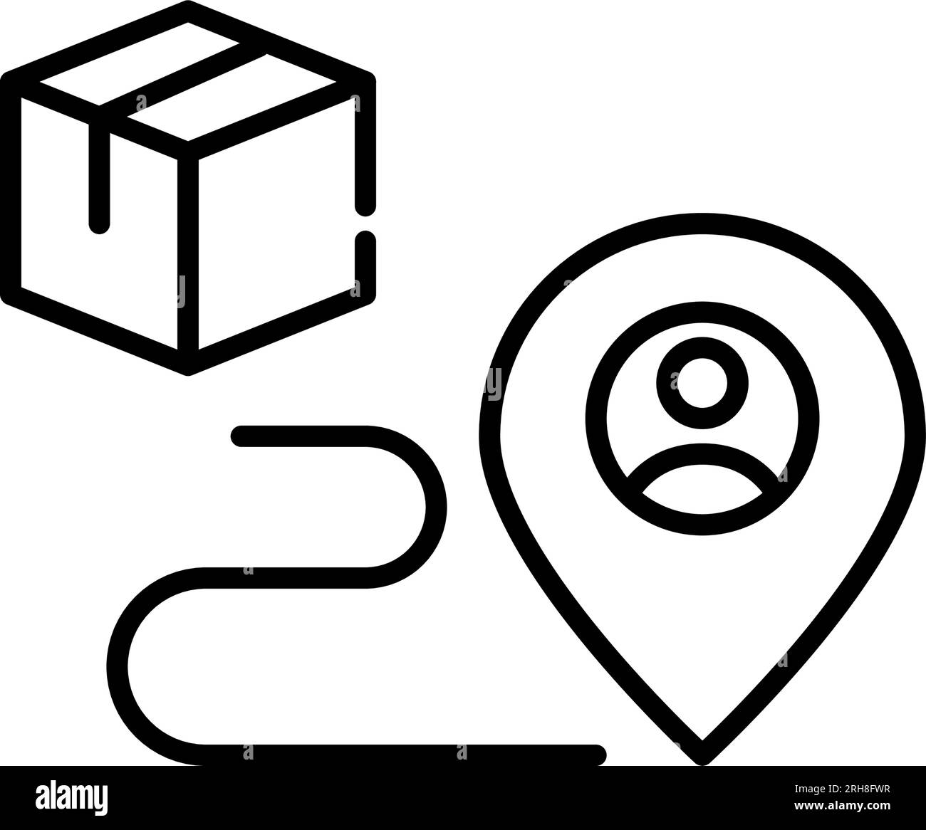 Delivery home package Black and White Stock Photos & Images - Alamy