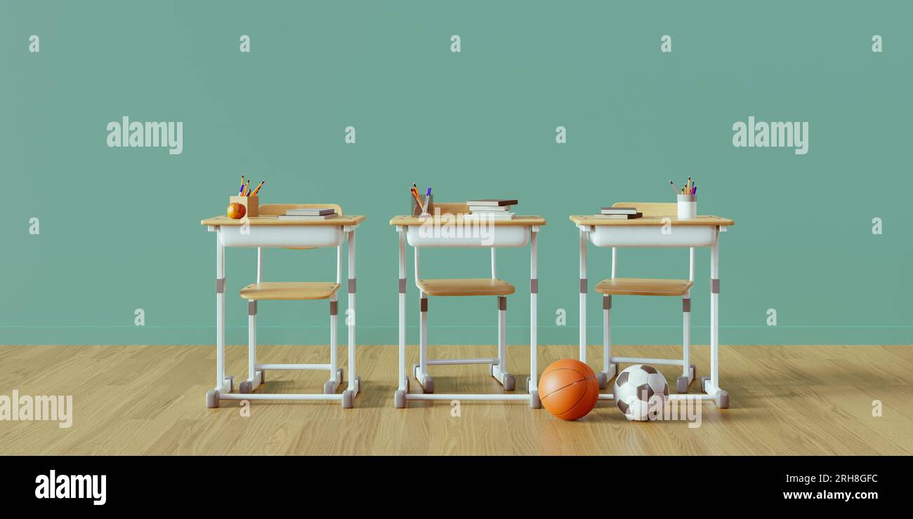 3d study desks hi-res stock photography and images - Alamy