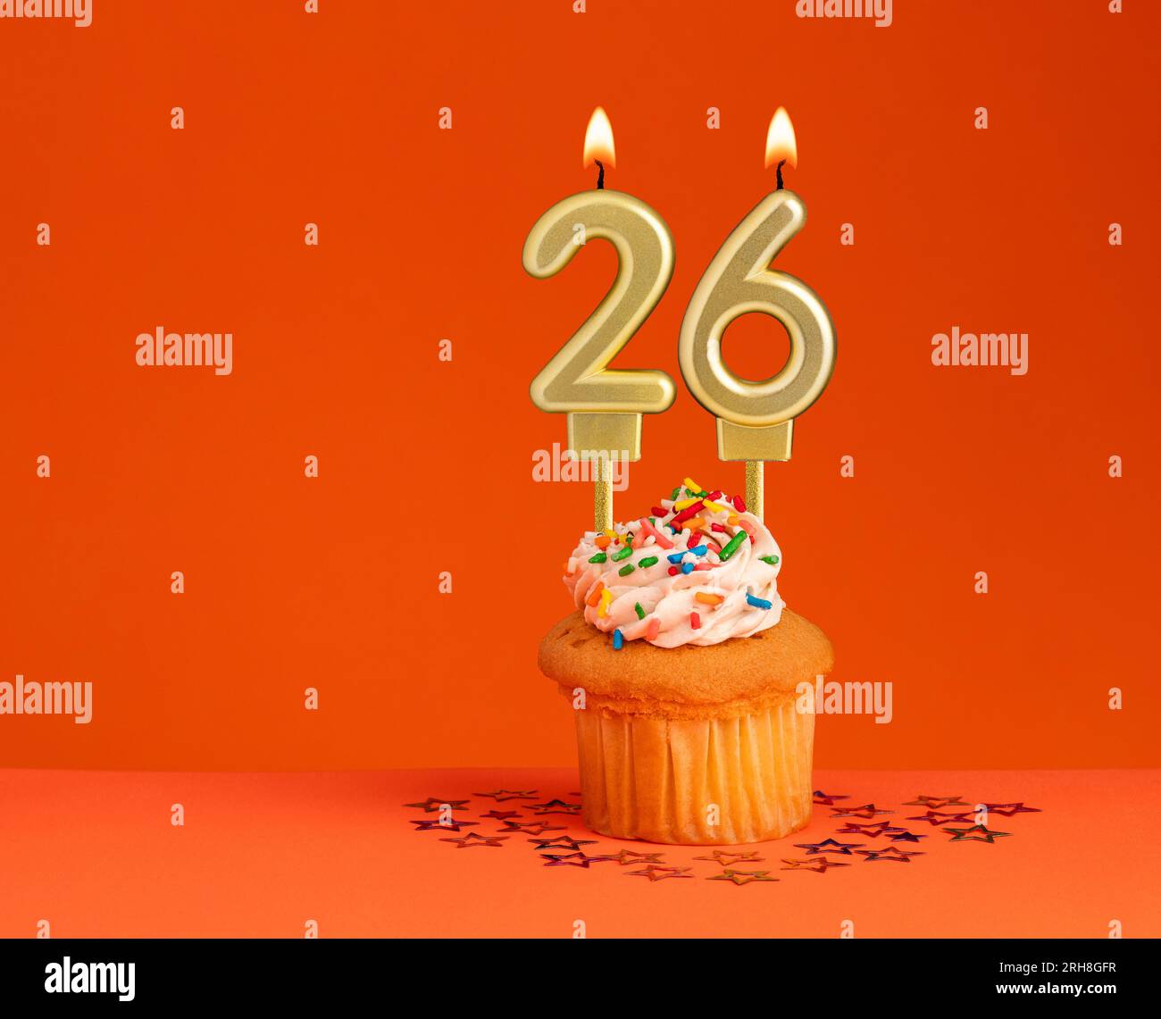 Candle number 26 birthday hi-res stock photography and images - Alamy
