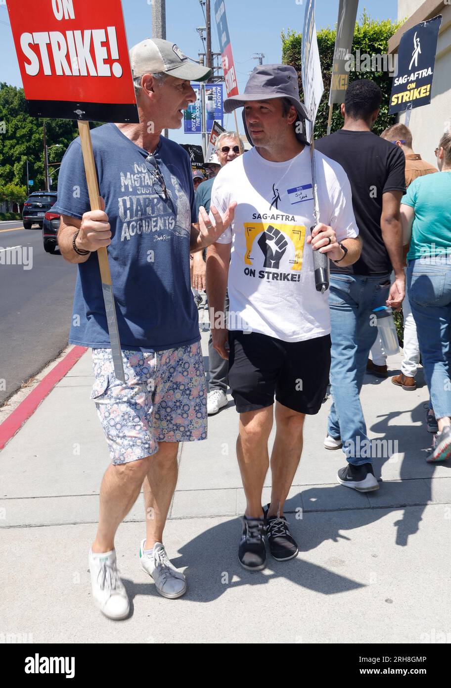 Los Angeles, Ca. 14th Aug, 2023. Jon Snow seen as SAG-AFTRA and WGA ...