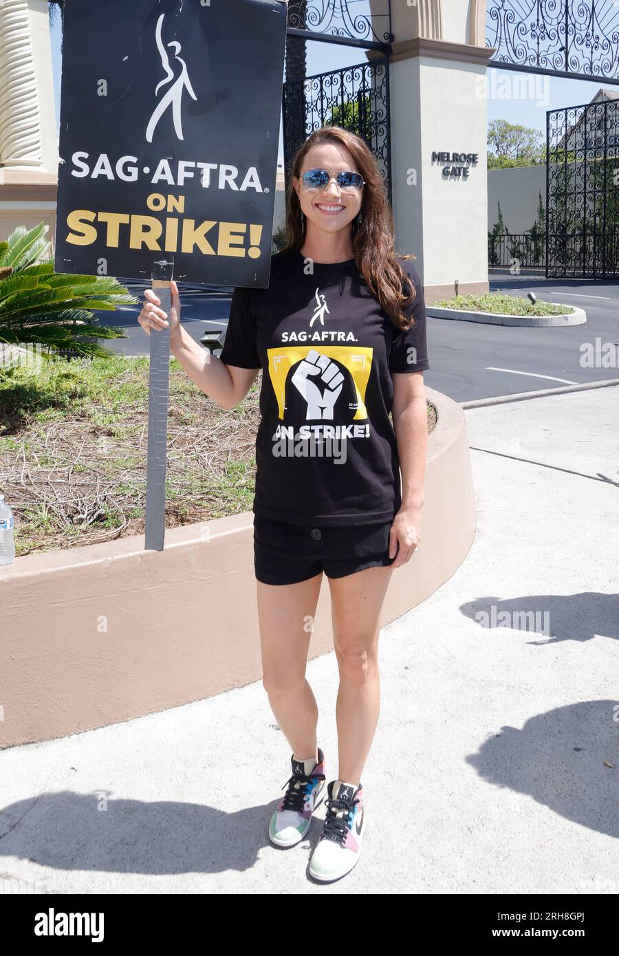 Los Angeles, Ca. 14th Aug, 2023. Andrea Hickey seen as SAG-AFTRA and ...
