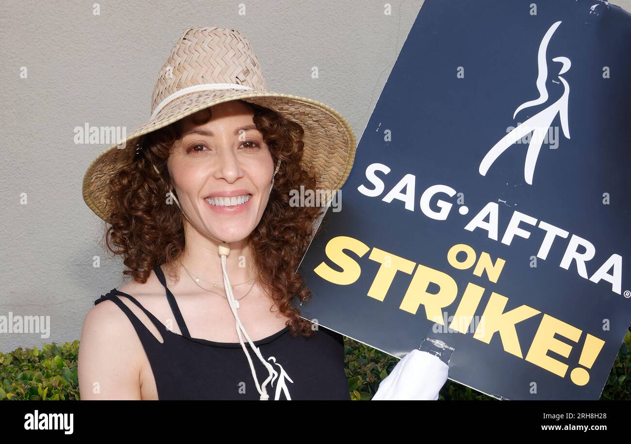 Burbank, Ca. 14th Aug, 2023. Stephanie Mora Sanchez as members of SAG ...