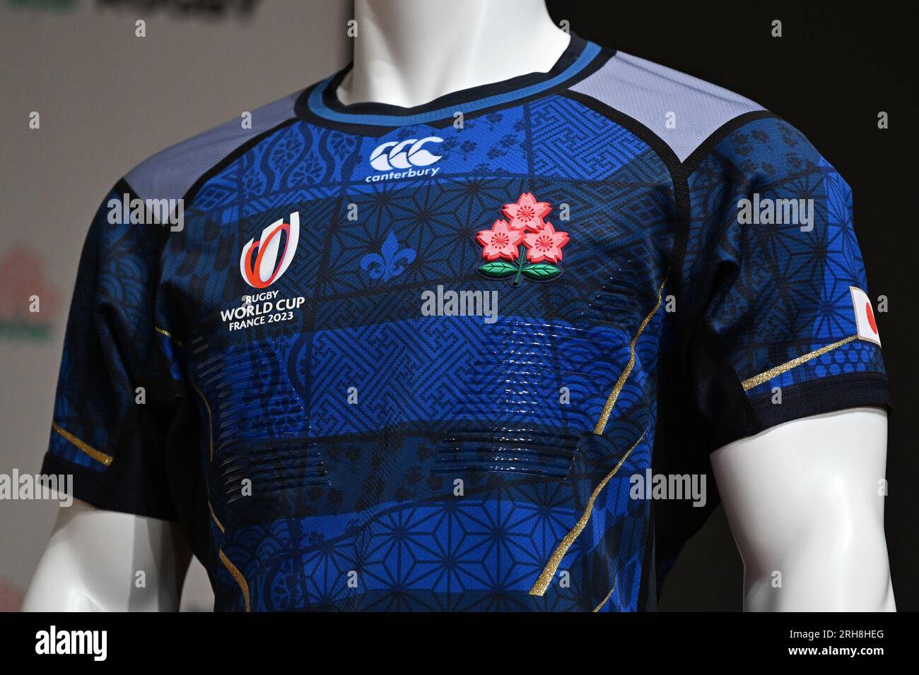 Tokyo, Japan. Credit: MATSUO. 15th Aug, 2023. World Cup jerseys Rugby ...
