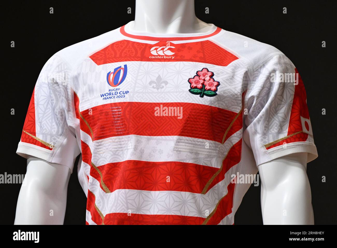 Tokyo, Japan. Credit: MATSUO. 15th Aug, 2023. World Cup jerseys Rugby ...