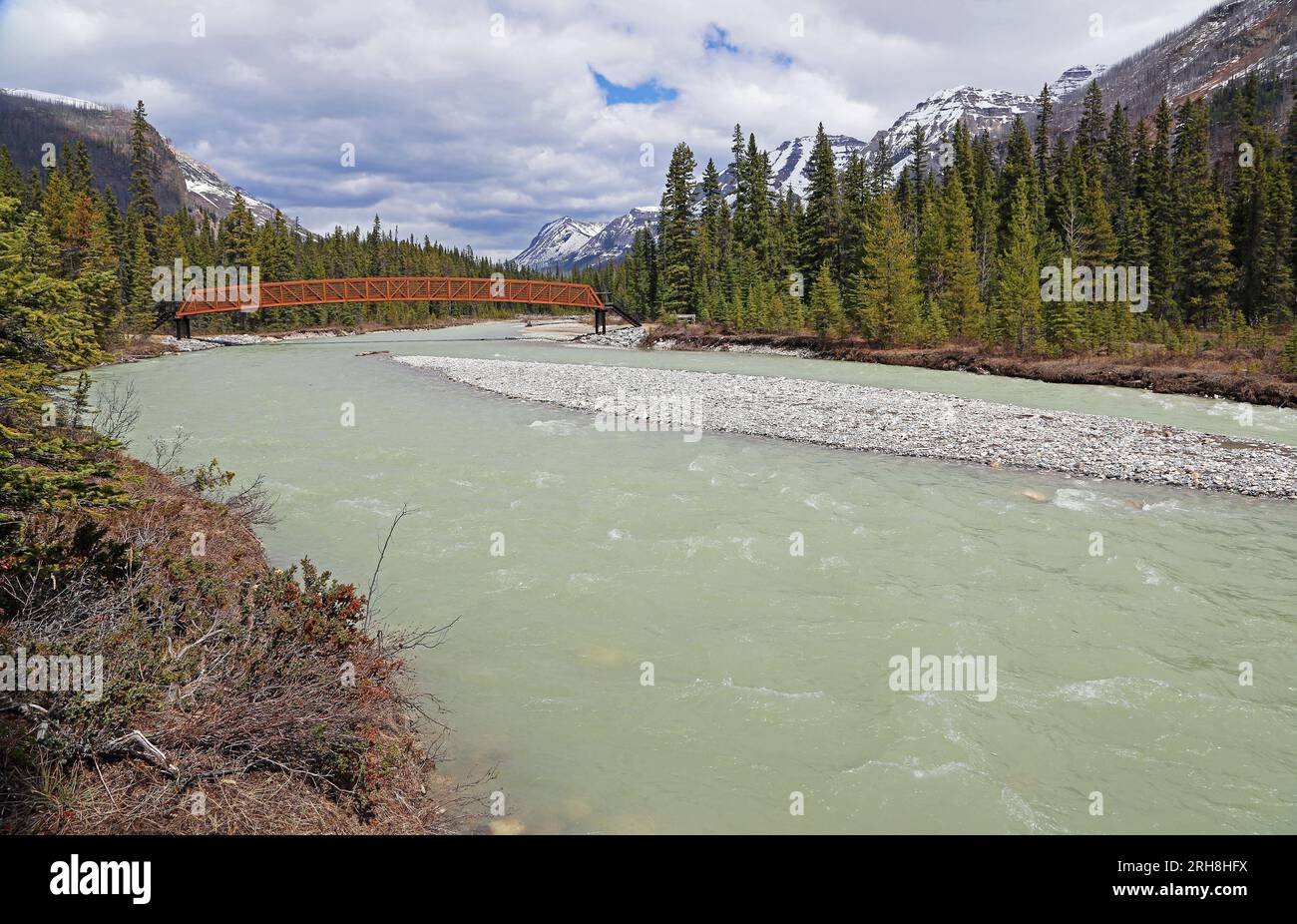 Vermilion River bridge - Canada Stock Photo - Alamy