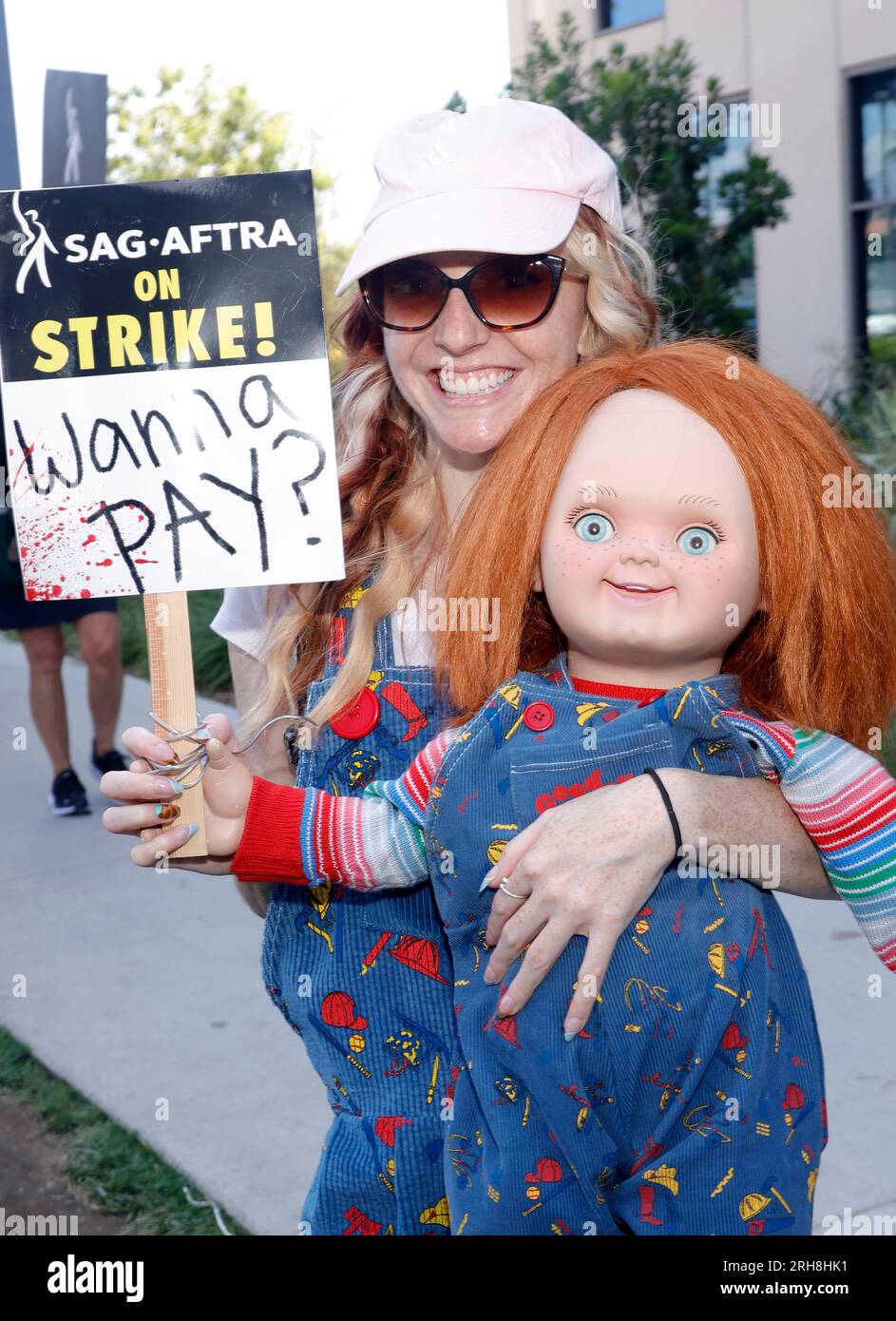 Los Angeles, Ca. 14th Aug, 2023. Kyra Gardner seen as members of SAG ...