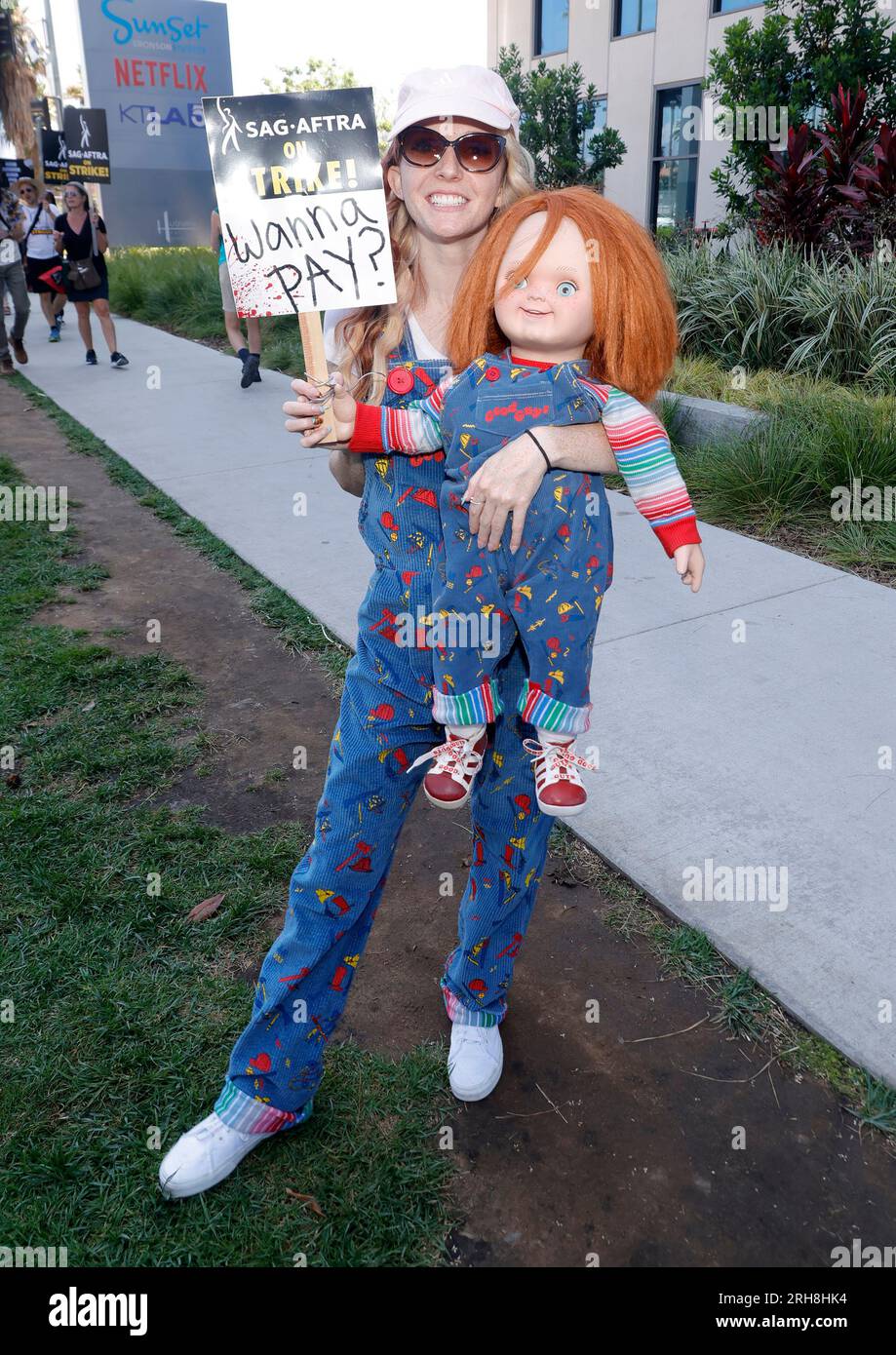 Los Angeles, Ca. 14th Aug, 2023. Kyra Gardner seen as members of SAG ...