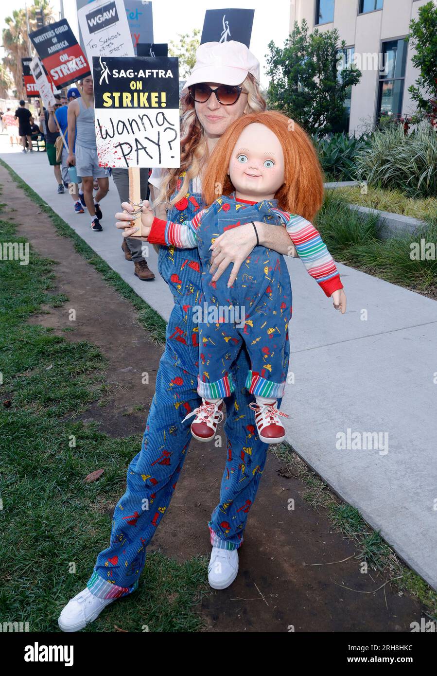 Los Angeles, Ca. 14th Aug, 2023. Kyra Gardner seen as members of SAG ...
