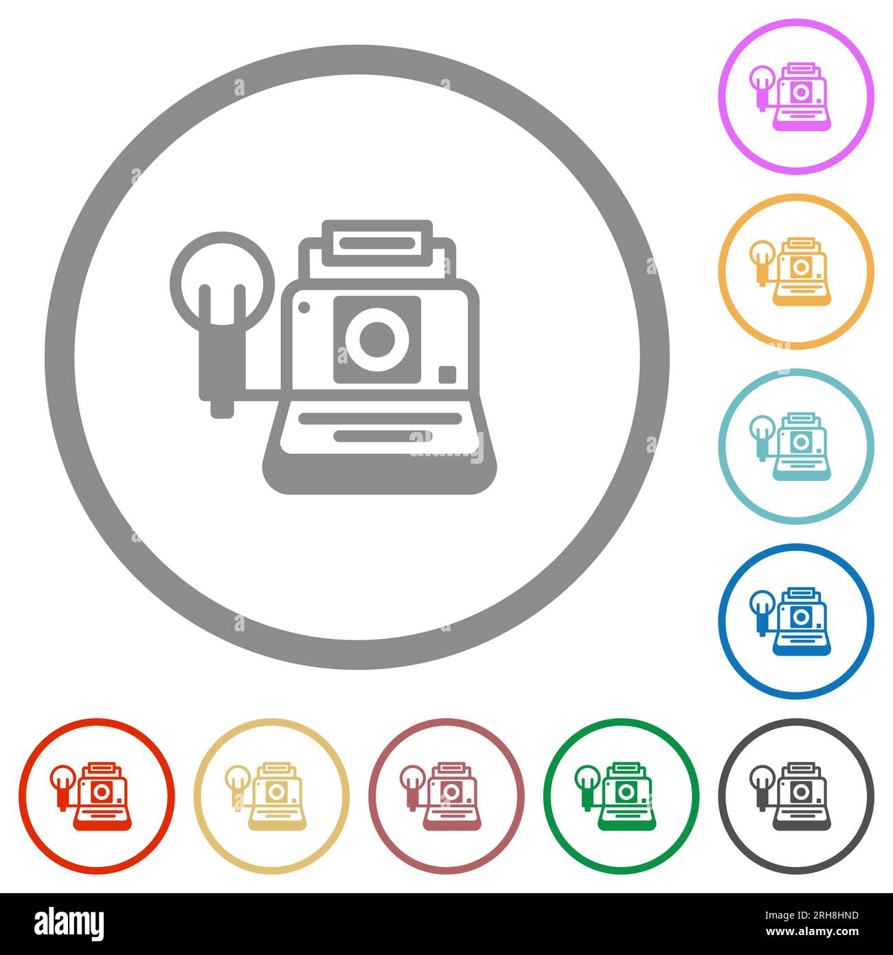 Vintage camera plain background Stock Vector Images - Alamy