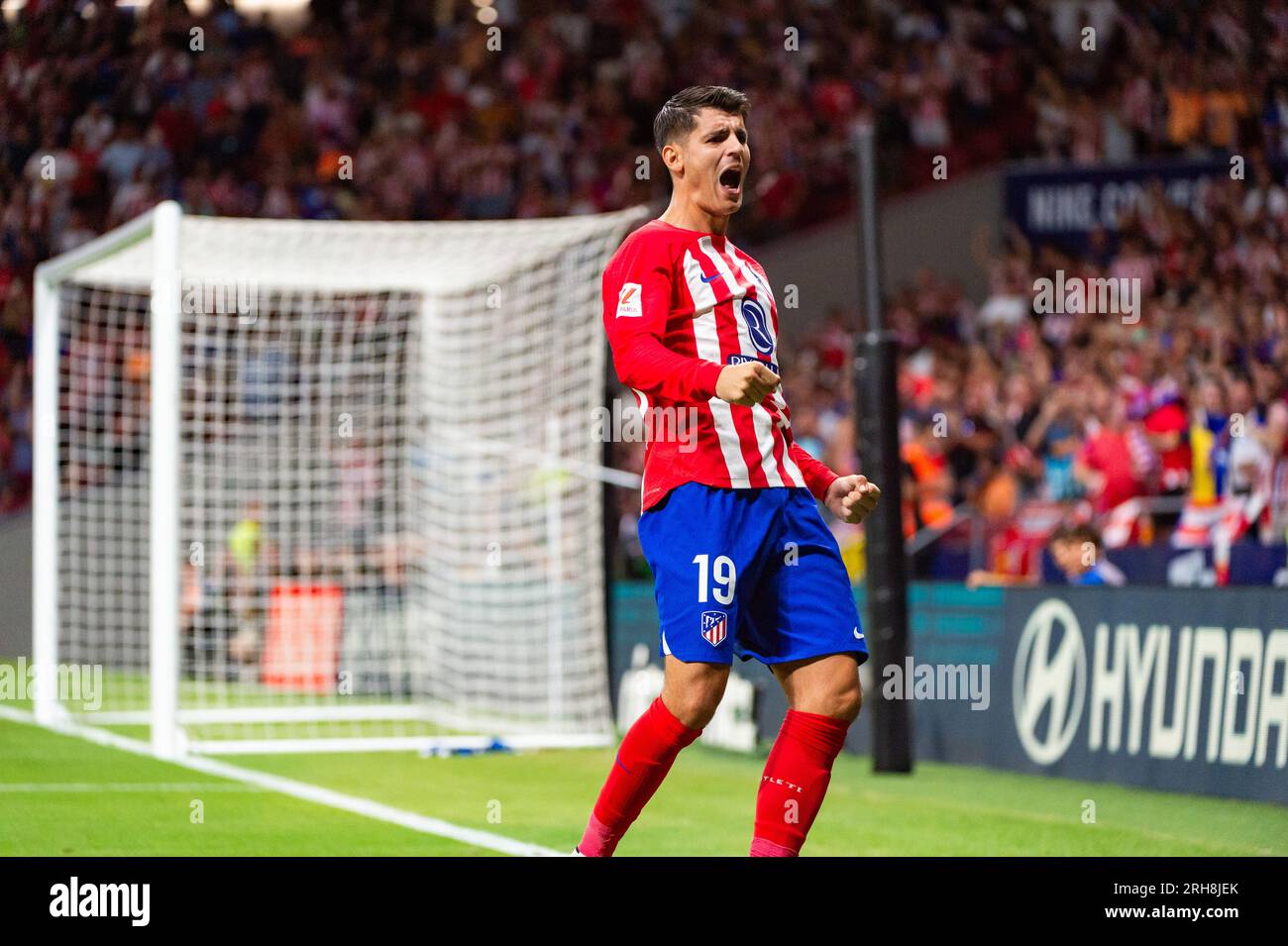Madrid, Spain. 14th Aug, 2023. Alvaro Morata (Atletico Madrid ...