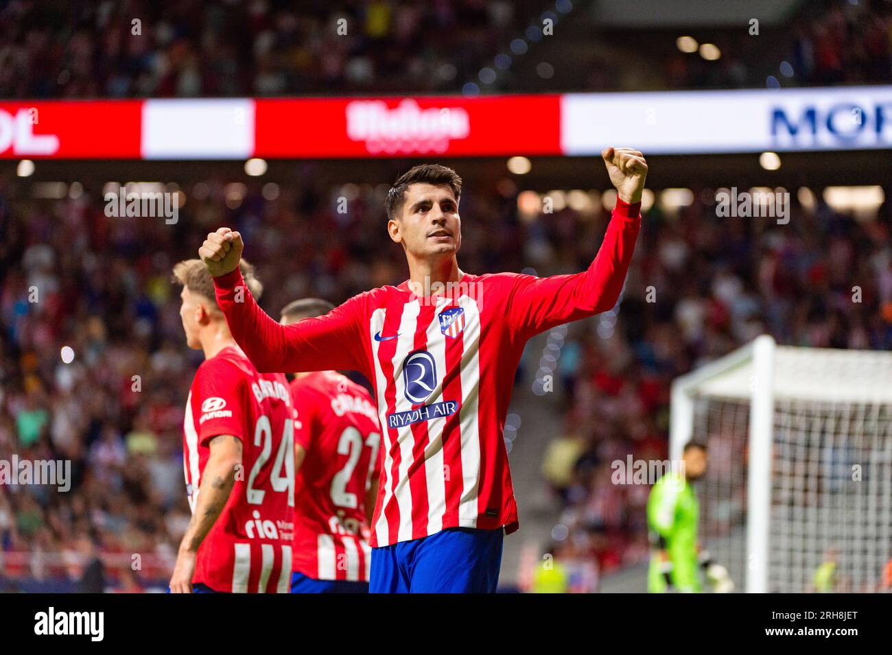 Madrid, Spain. 14th Aug, 2023. Alvaro Morata (Atletico Madrid ...