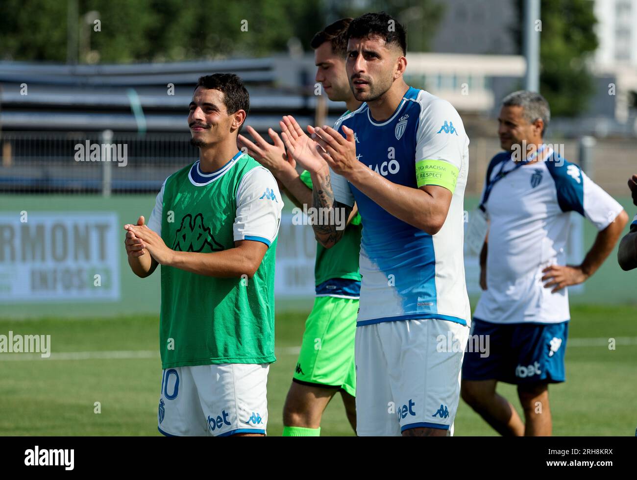 Clermont Ferrand, France. 14th Aug, 2023. Wissam Ben Yedder, Guillermo ...