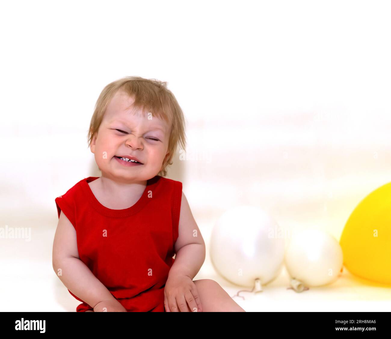 Infant female blonde hair hi-res stock photography and images - Alamy