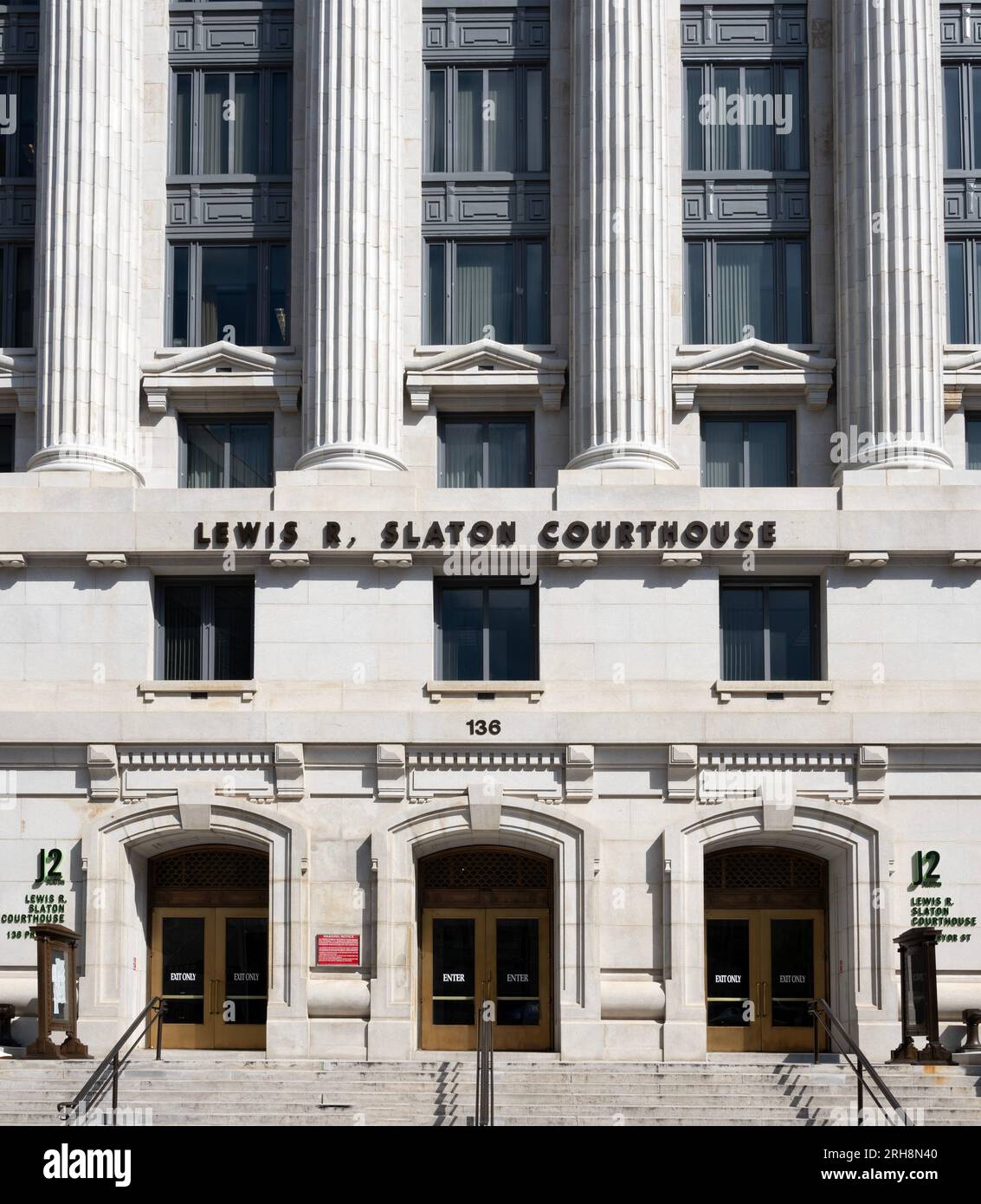 Atlanta, Georgia, USA. 14th Aug, 2023. Fulton County Courthouse in ...
