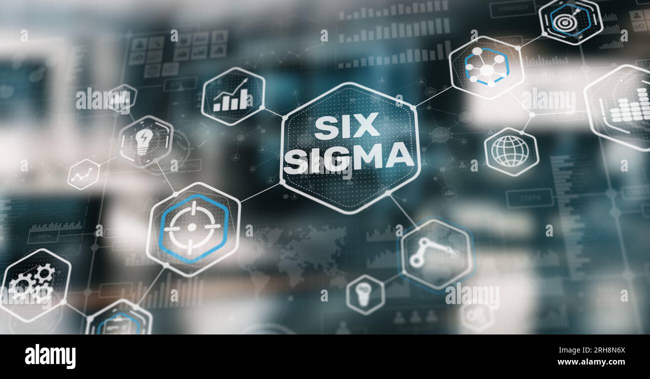 Six Sigma. Innovation technology concept. Universal background Stock Photo - Alamy