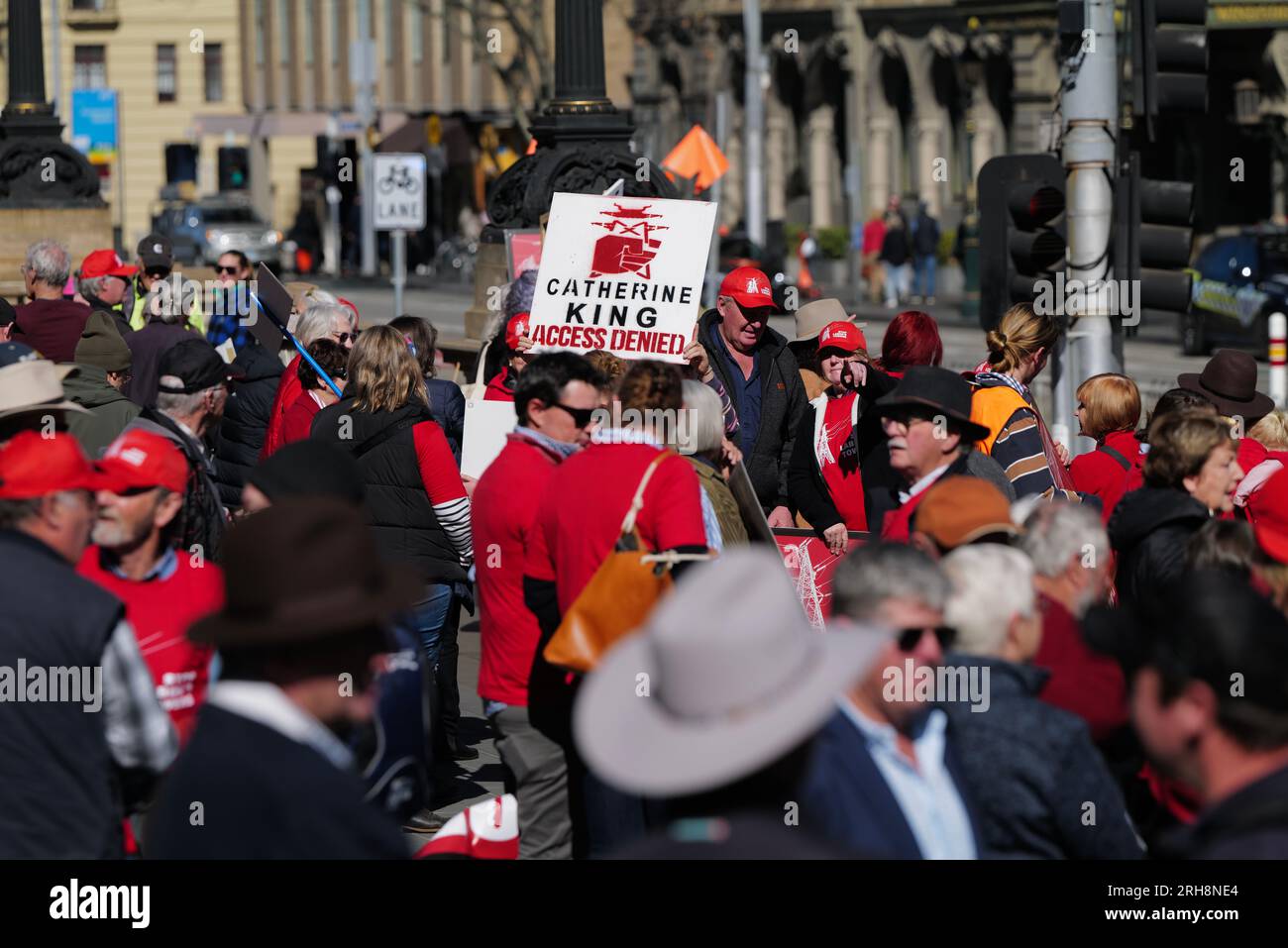 Victoria, Australia. 15th Aug, 2023. 45 tractors and other agricultural ...
