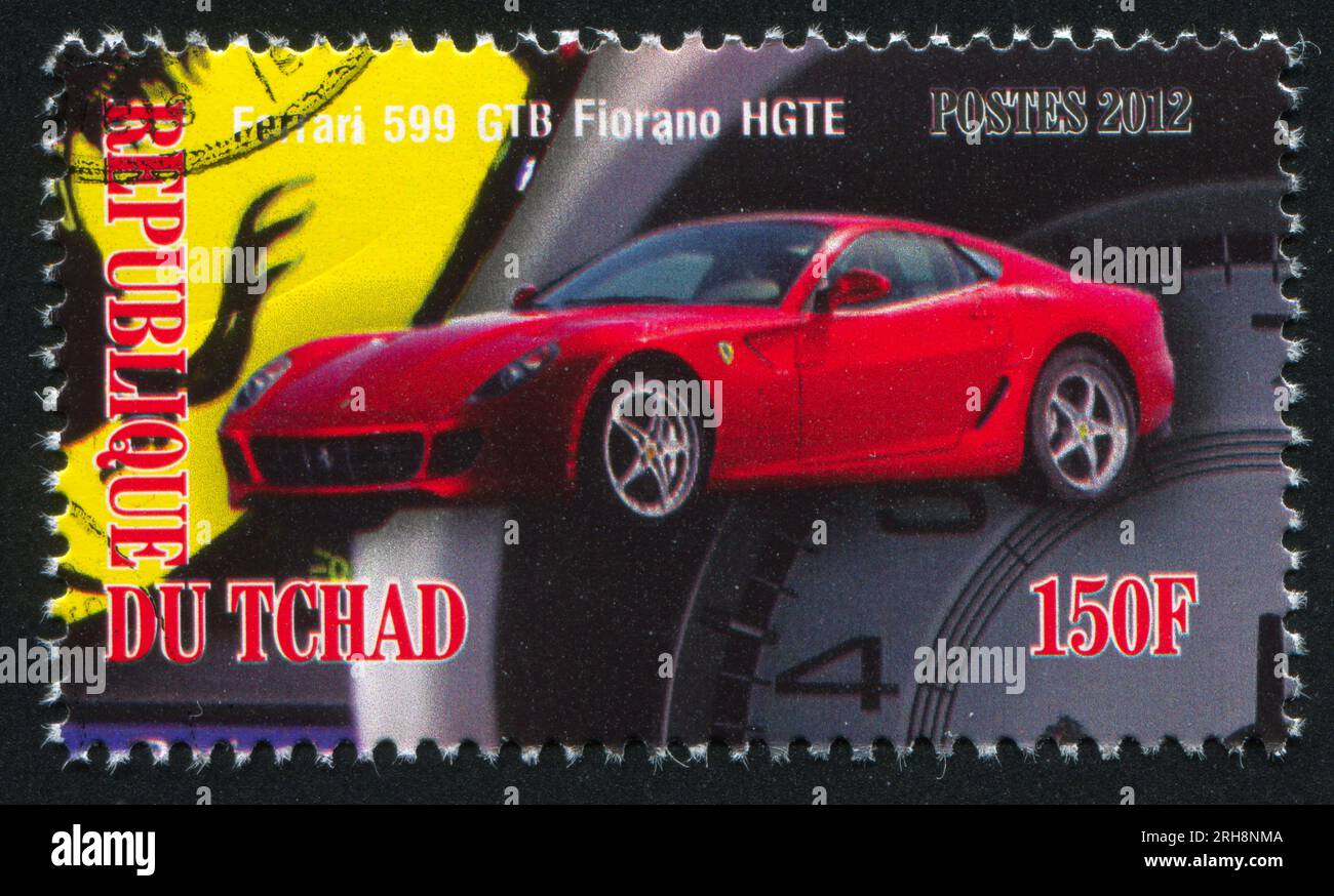 Chad stamp vintage car hi-res stock photography and images - Alamy